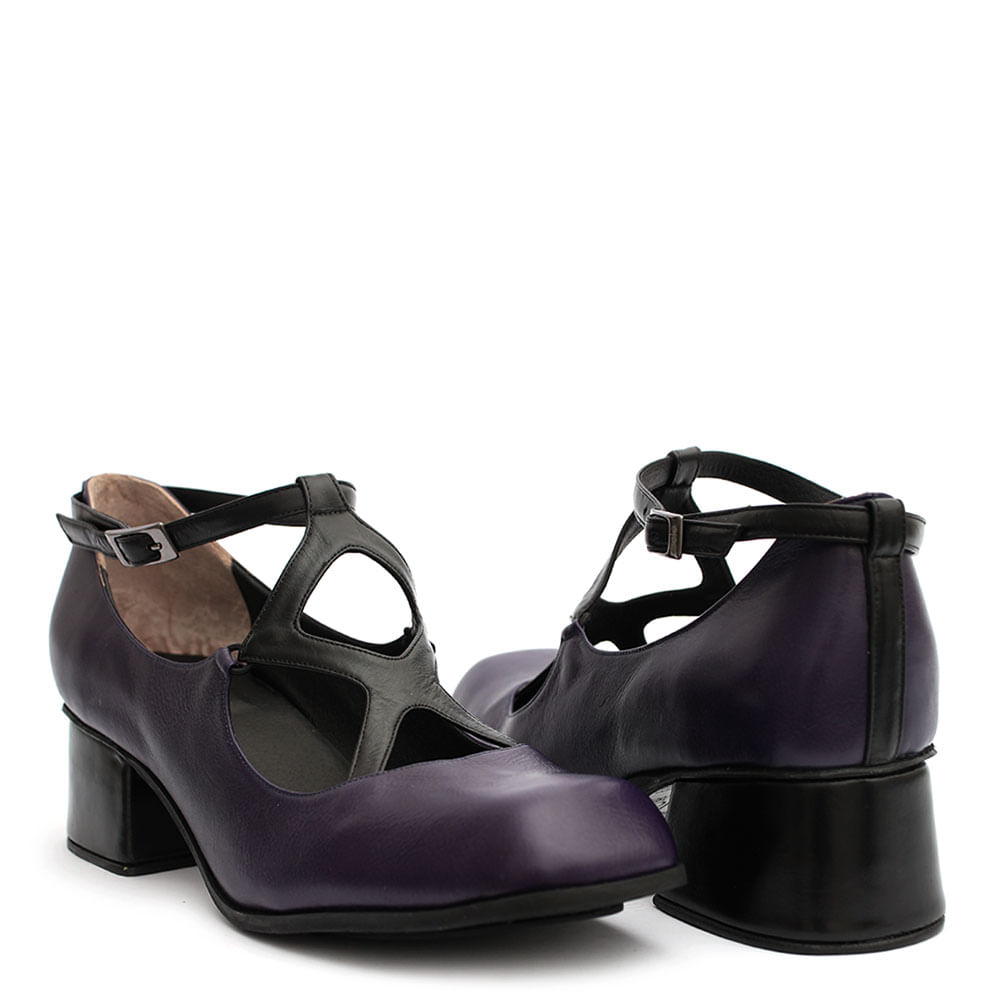 Sapato Salomé Selo Roxo - eurico